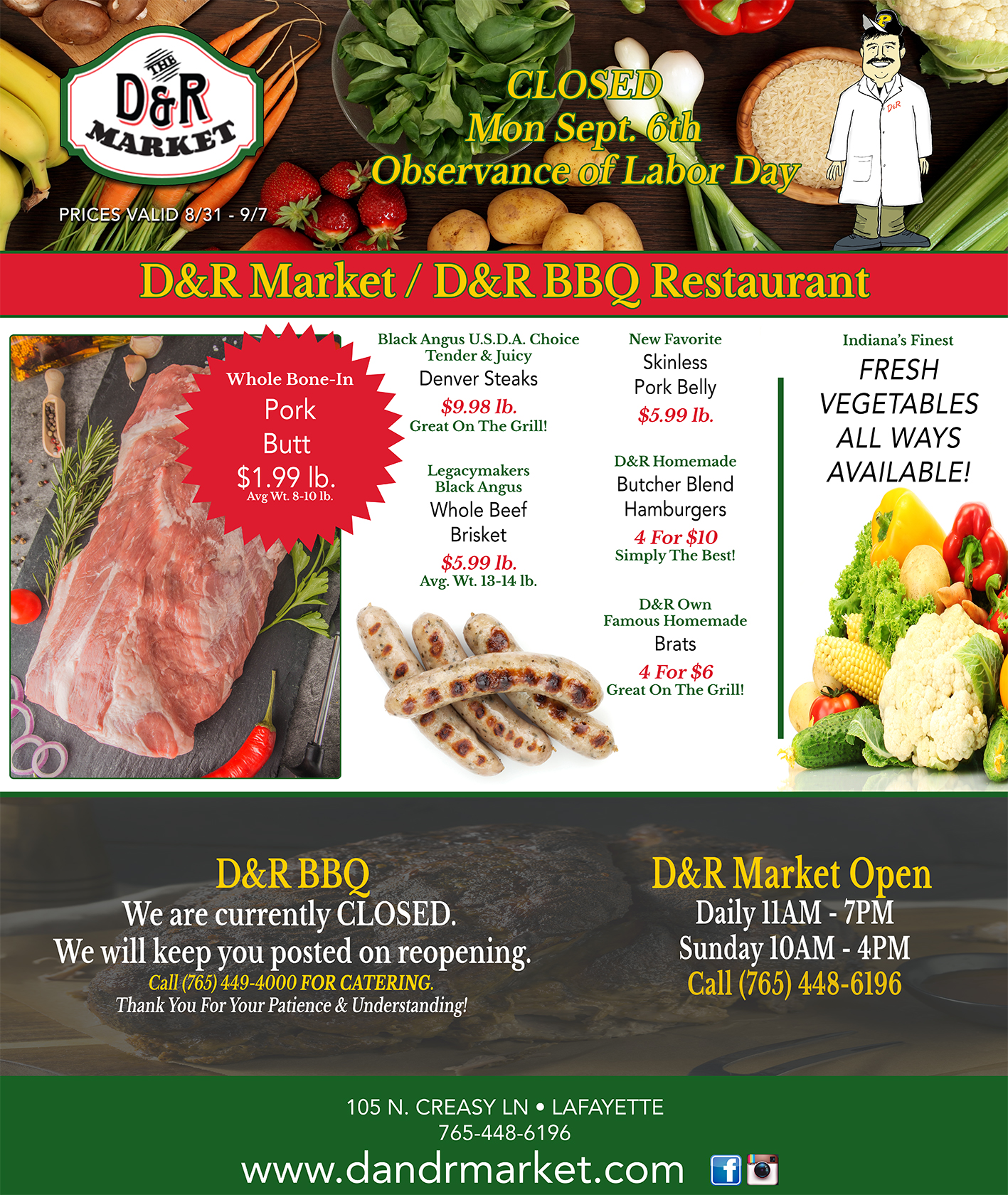BBQ | Fresh Meats | Seafood | Deli | Catering | Gourmet Grocery | D&R ...